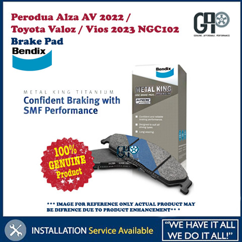 Original Bendix DB2529MKT REAR Brake Pad Perodua Alza AV 2022 Toyota ...