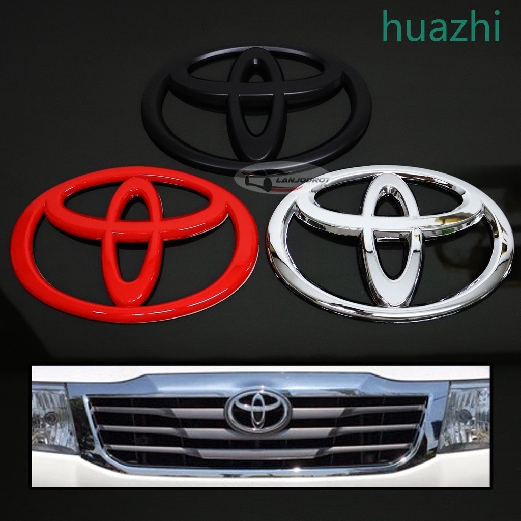 TOYOTA logo circle 3 rings grille front badge size 11 x 16 cm. for ...