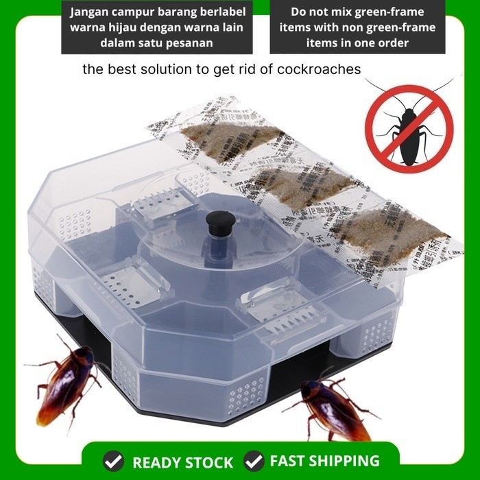 🔥 Reusable Cockroach Trap Box Non -Toxic Insert Killer Catcher Pest ...