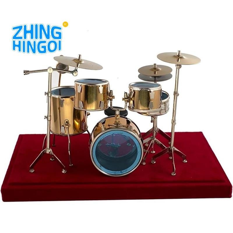 Miniature Jazz Drum Kit Model Mini Drum Cymbal Miniature Drum Kit ...
