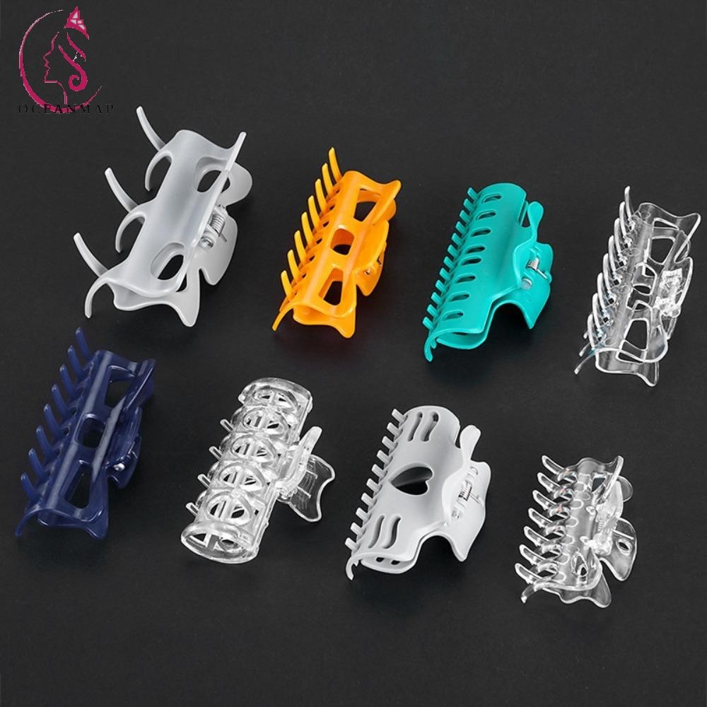 OCEANMAP Hairdressing Hair Grip Clips, Barber Plastic Perm Section ...