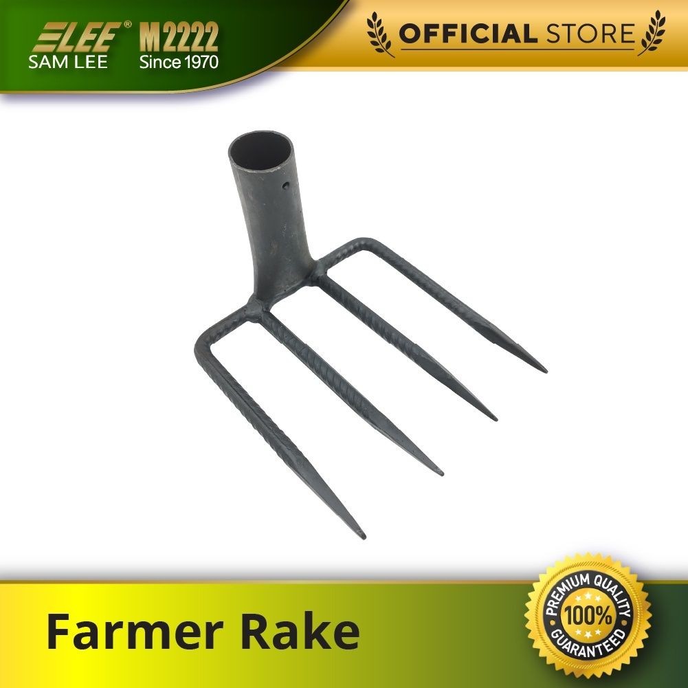 [SAMLEE M2222 HQ] Farmer Rake [Rake Besi] Farm Gardening | Shopee Malaysia