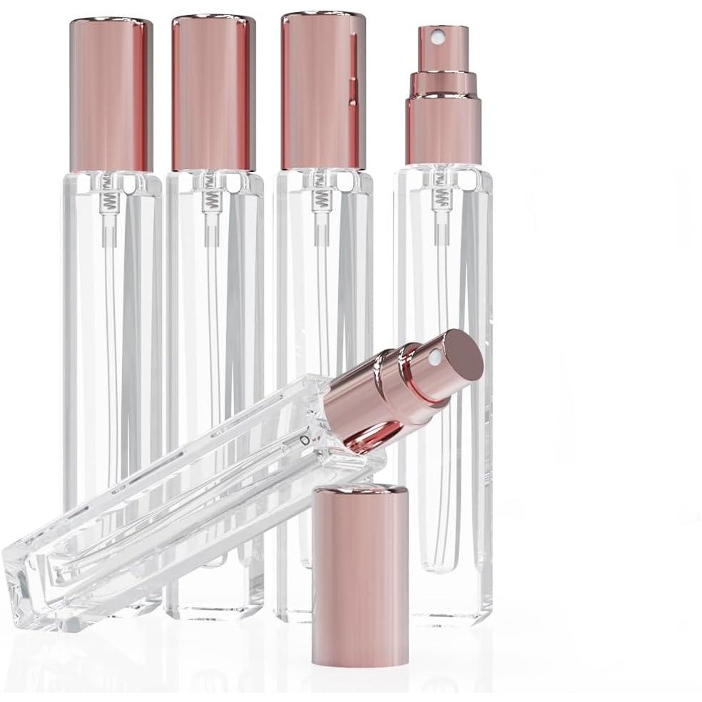 1 Set 5 Pieces 10ml Glass Thick Sprayer Bottles Empty Perfume Bottles ...