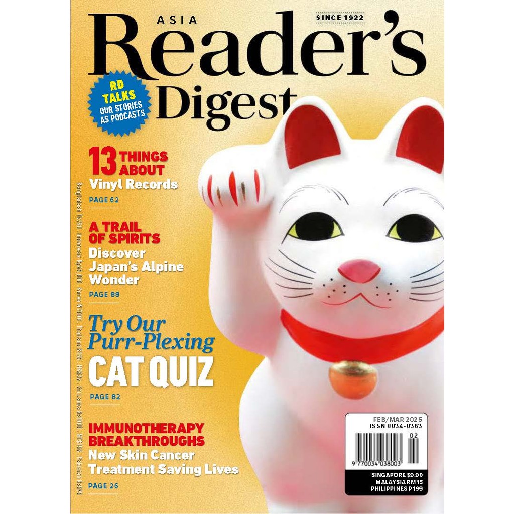 【𝗣𝗗𝗙】𝐑𝐞𝐚𝐝𝐞𝐫'𝐬 𝐃𝐢𝐠𝐞𝐬𝐭 𝐀𝐬𝐢𝐚 | English Feb/Mar 2025 | E-Magazine RDA-250203 | Shopee Malaysia