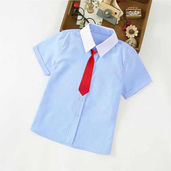 baju sekolah rendah lelaki Pelajar sekolah rendah kemeja biru kolar ...