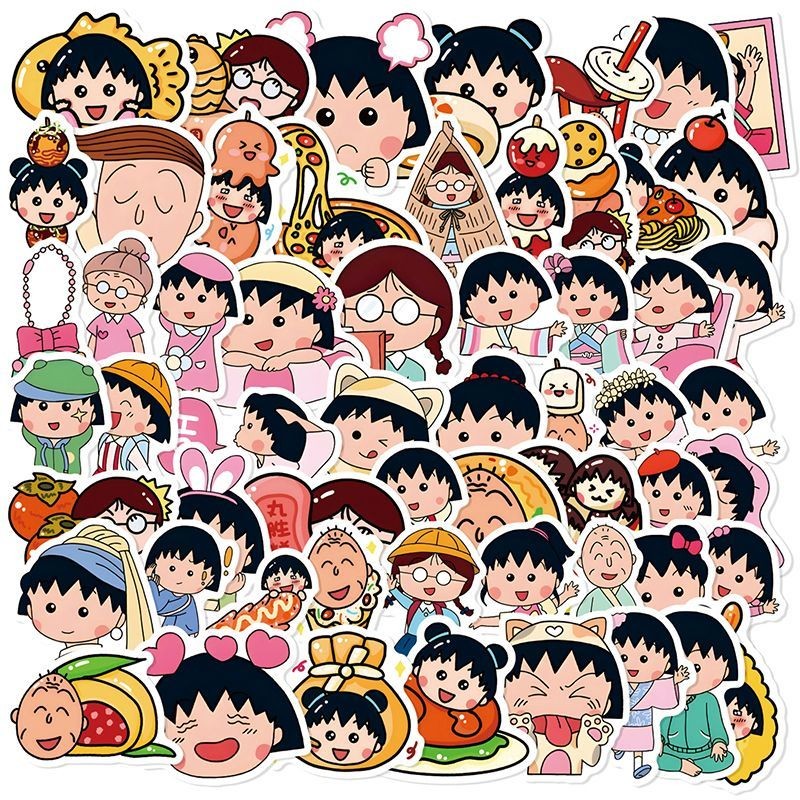 Shopee Official100 Cartoon Cherry Maruko Cute Handbook Decorative ...