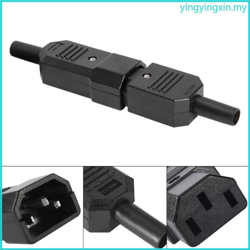 YIN C14 C13 Electrical AC Socket Plug Socket C13 and C14 Plug Set ...