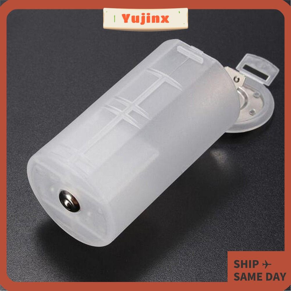 YUJINX Battery Conversion Cylinder, Plastic AA Battery To D Battery ...