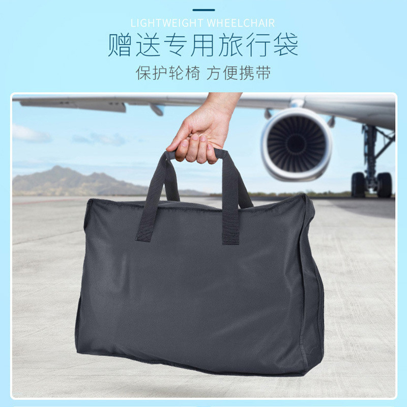 Kerusi Roda Boleh Lipat Ringan Warga Tua Mudah Perjalanan Aluminium ...