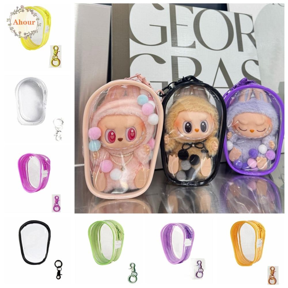 AHOUR Labubu V2 Doll Storage Bag, With Keychain Outgoing Labubu Display ...