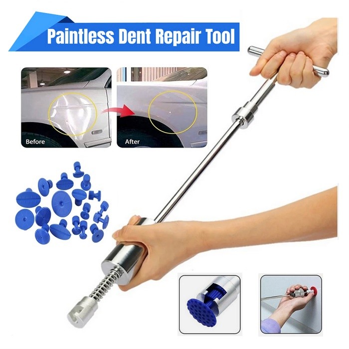 Dent Repair Kit Paint-Free Dent Repair Puller with T-bar Dent Removal ...