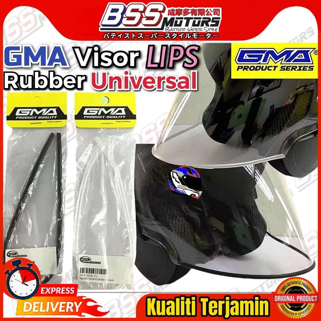 GMA Visor Rubber Lips Universal Edge Lining for Open Face Helmet MHR ...
