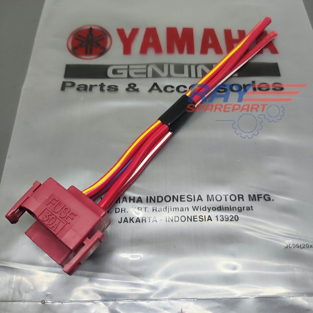 YAMAHA R25 XMAX 250 MT25 STARTER BENDIK RELAY CABLE SOCKET 3MM ORIGINAL ...