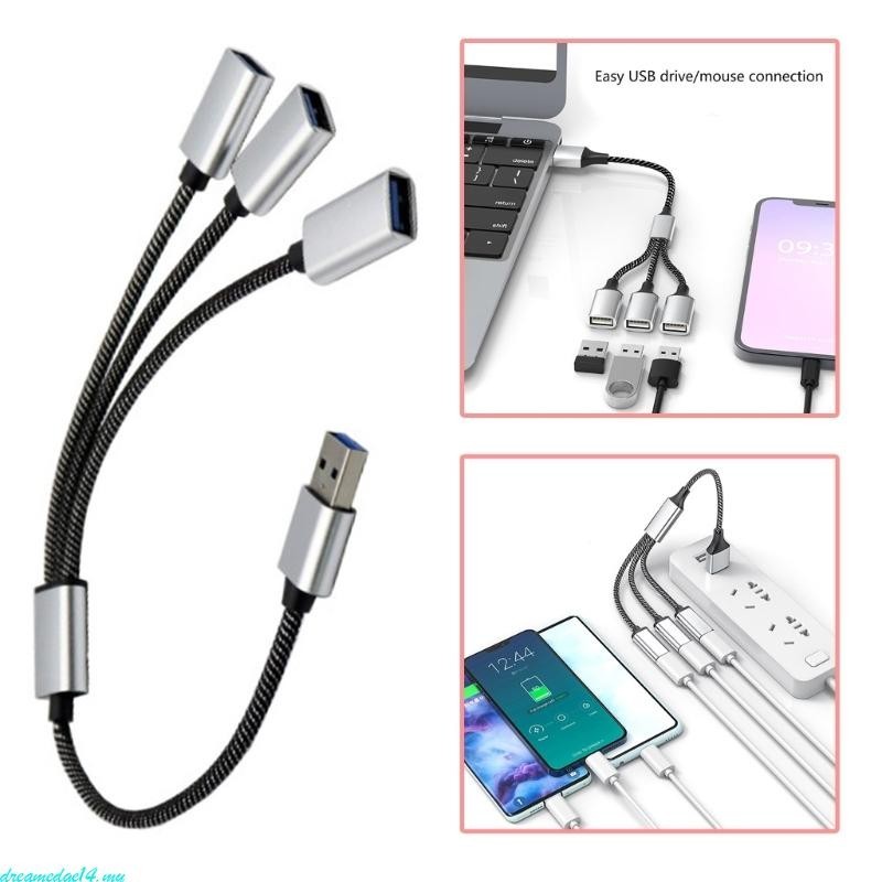 dreamedge14 Multi USB Host Power Splitter USB Adapter to USB OTG Male ...