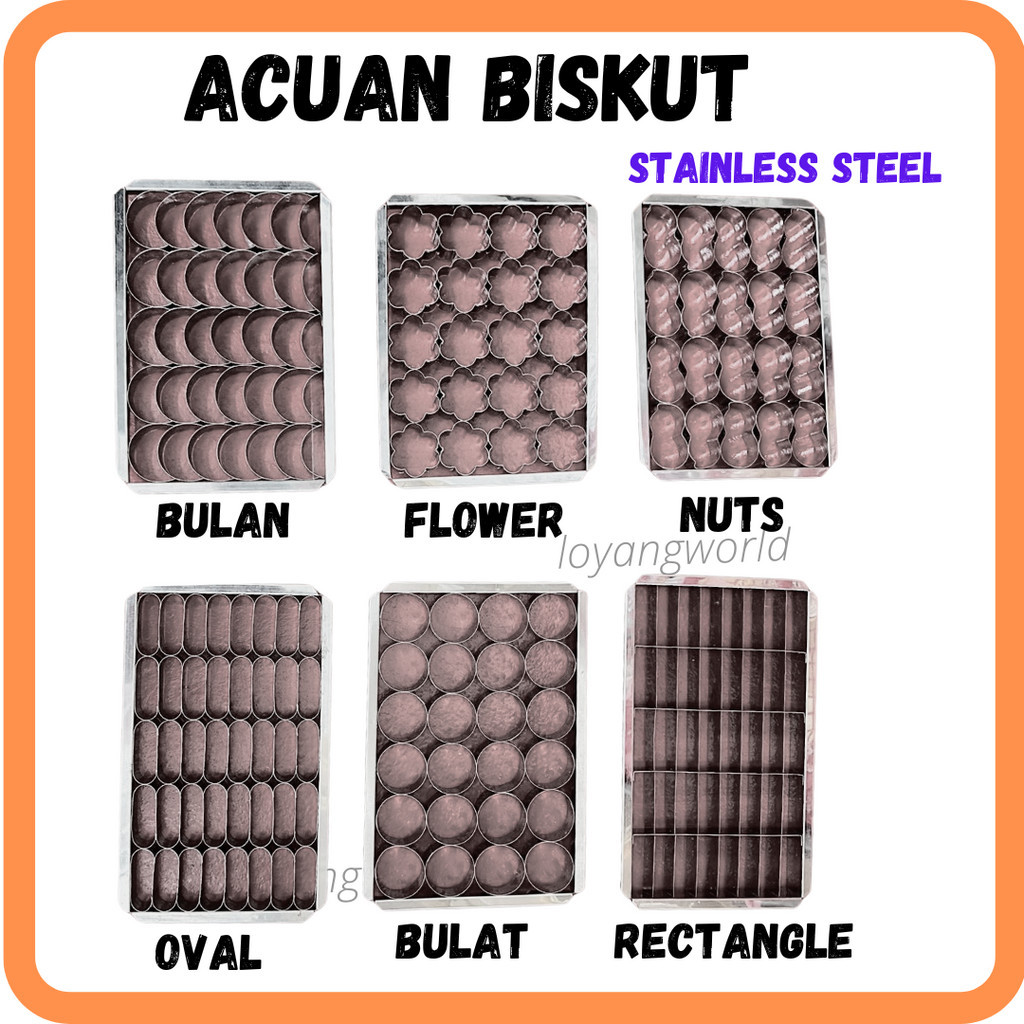 Acuan Biskut Kembar Biscuit Link Cutter Cookies Cutter Mazola Mama ...