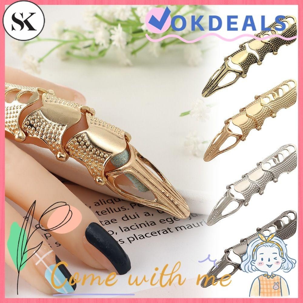 SK Fashion Punk Rings Metal Rock Scroll Finger Claw Ring New Knuckle ...