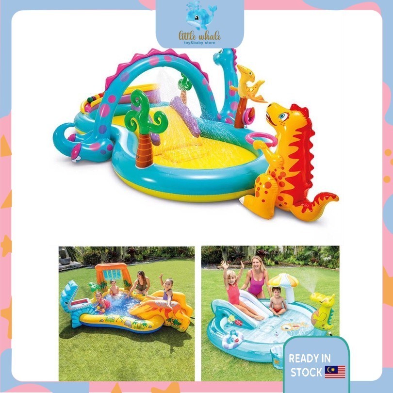 🐳INTEX Play Center Children Toy Playground Inflatable Kids Swimming ...