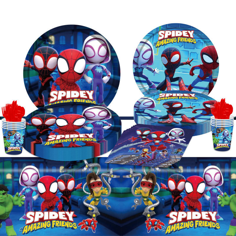 New Spider-Man and His Amazing Friends Cartoon Theme Party Boy Birthday ...