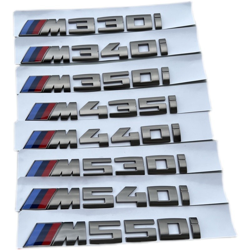 For BMW grey logo M330i M340i M520i M530i M650i emblem M performance ...