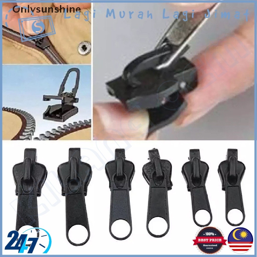 6pcs x Instant Zipper Easy Clip Fix Universal Instant Fix Tool Kit ...