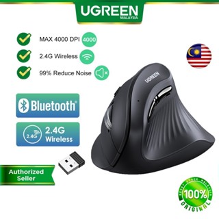 UGREEN Bluetooth Mouse Vertical Ergonomic 4000DPI Wireless Mouse Silent ...
