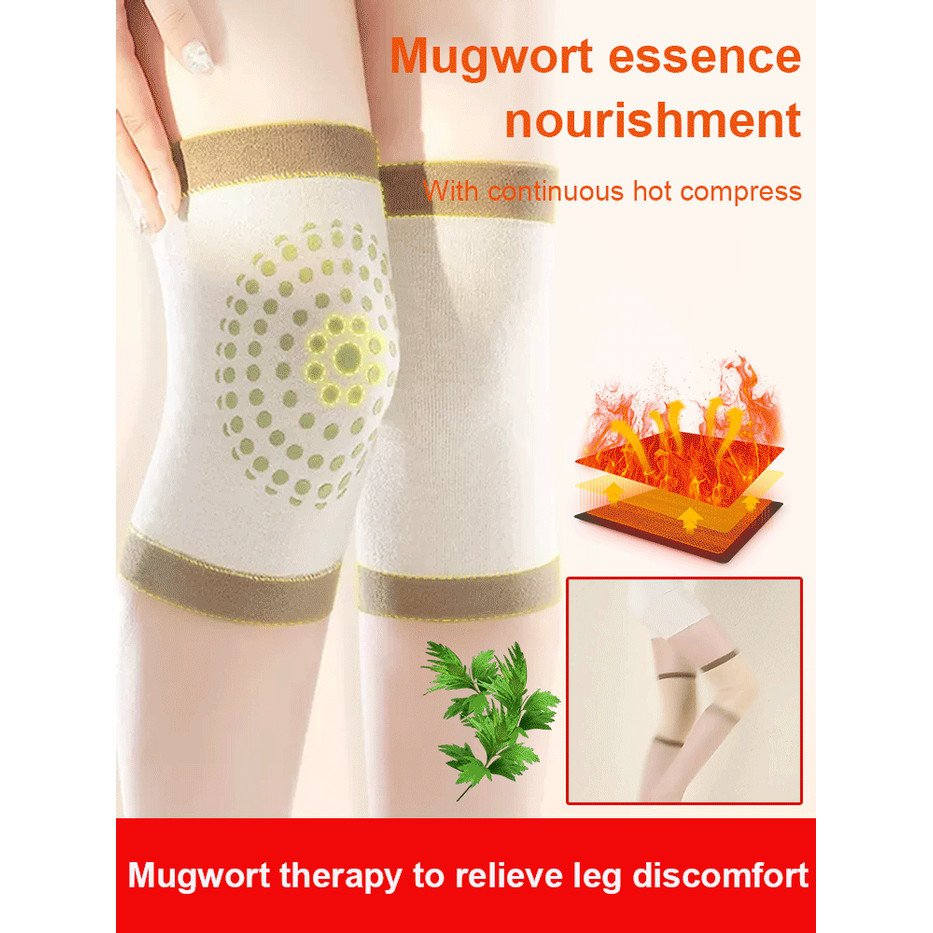 Mugwort knee sleeves warm anti cold old cold legs knee pads | Shopee ...