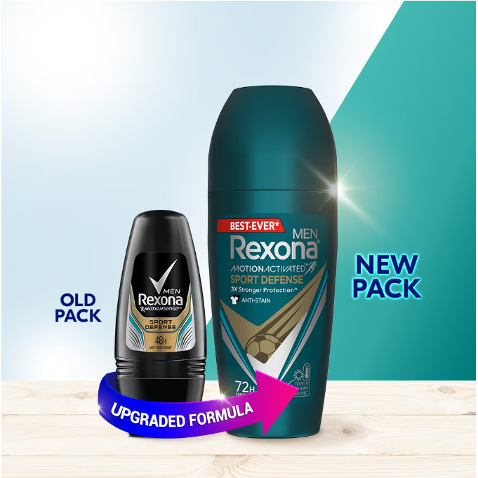 EXP 03/2024 Rexona Men Sport Defense Deodorant Roll On ( 45ml ...