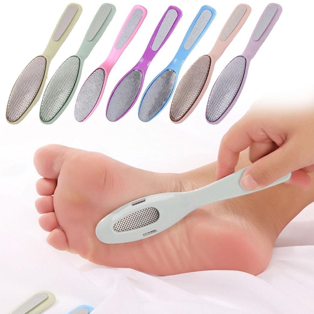 Stainless Steel Double Headed Foot Rubbing Board Foot Files Heel Rasp ...
