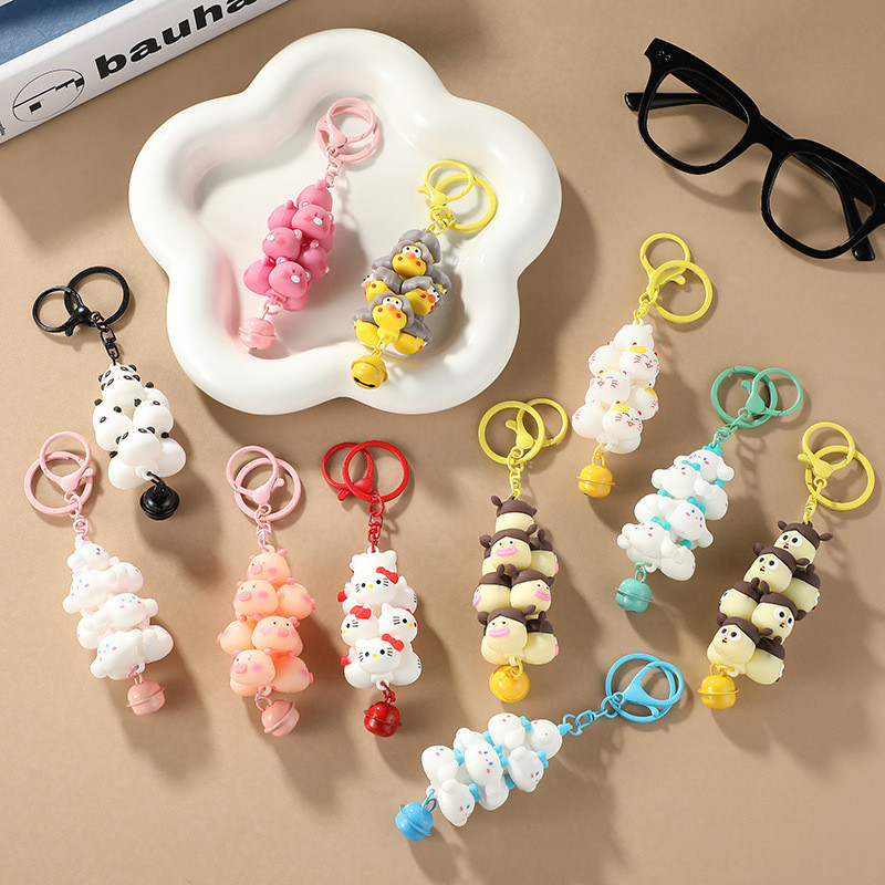 Creative Cartoon Die Die Le Cream Keychain Creative Sweet Ice Cream Key ...