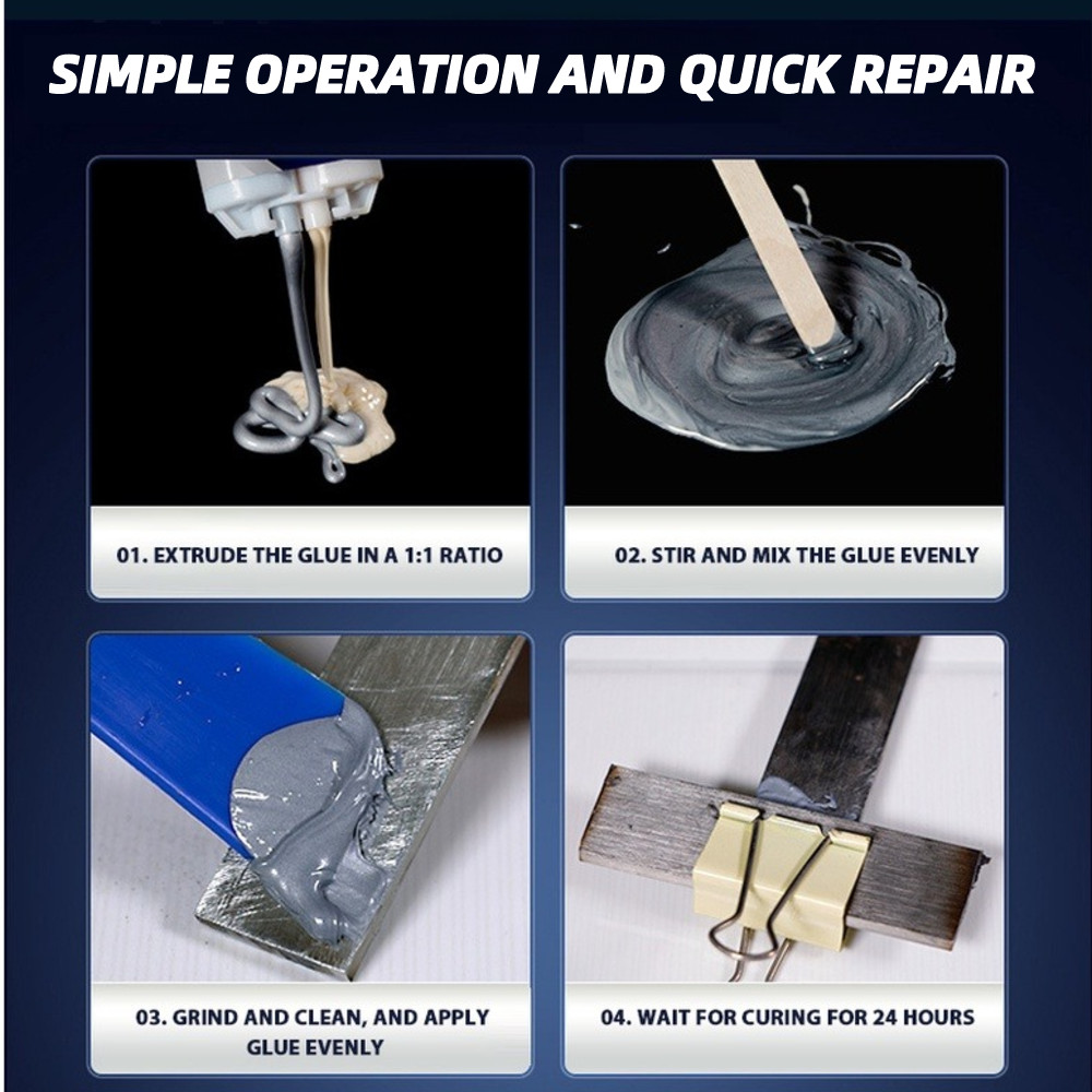 Glue Besi Strong A+B Metal Repairing Casting Adhesive Glue Besi Super ...