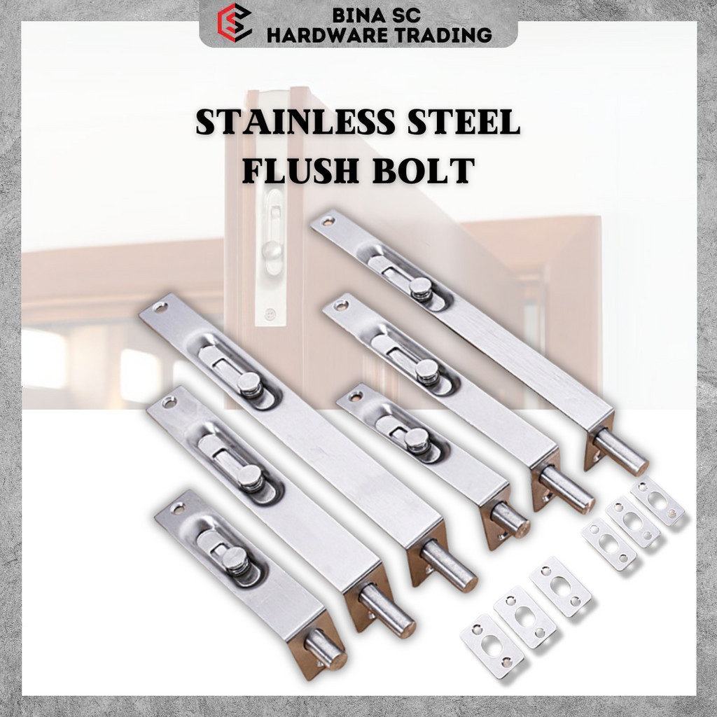 BINA Stainless Steel Suit Flush Bolt Door Button Bolt Welding Door ...