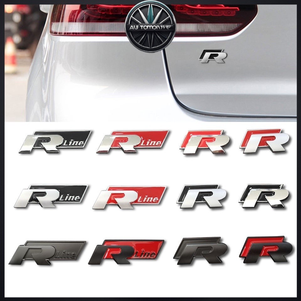 line Logo Car Offer 3D R Badge Decal Grill grille Rear Emblem ...