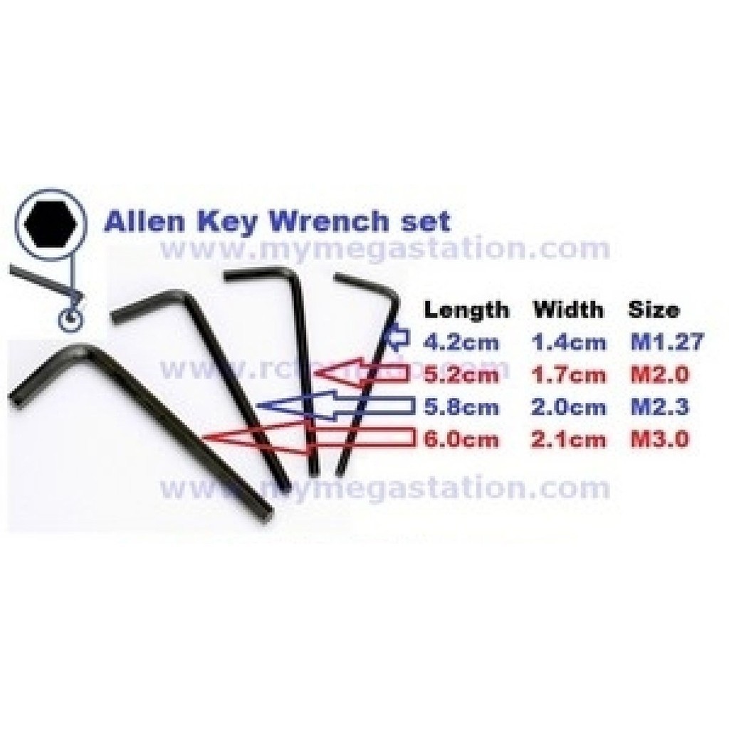 Bullet Speed Allen Key Wrench set(4pcs) | Shopee Malaysia