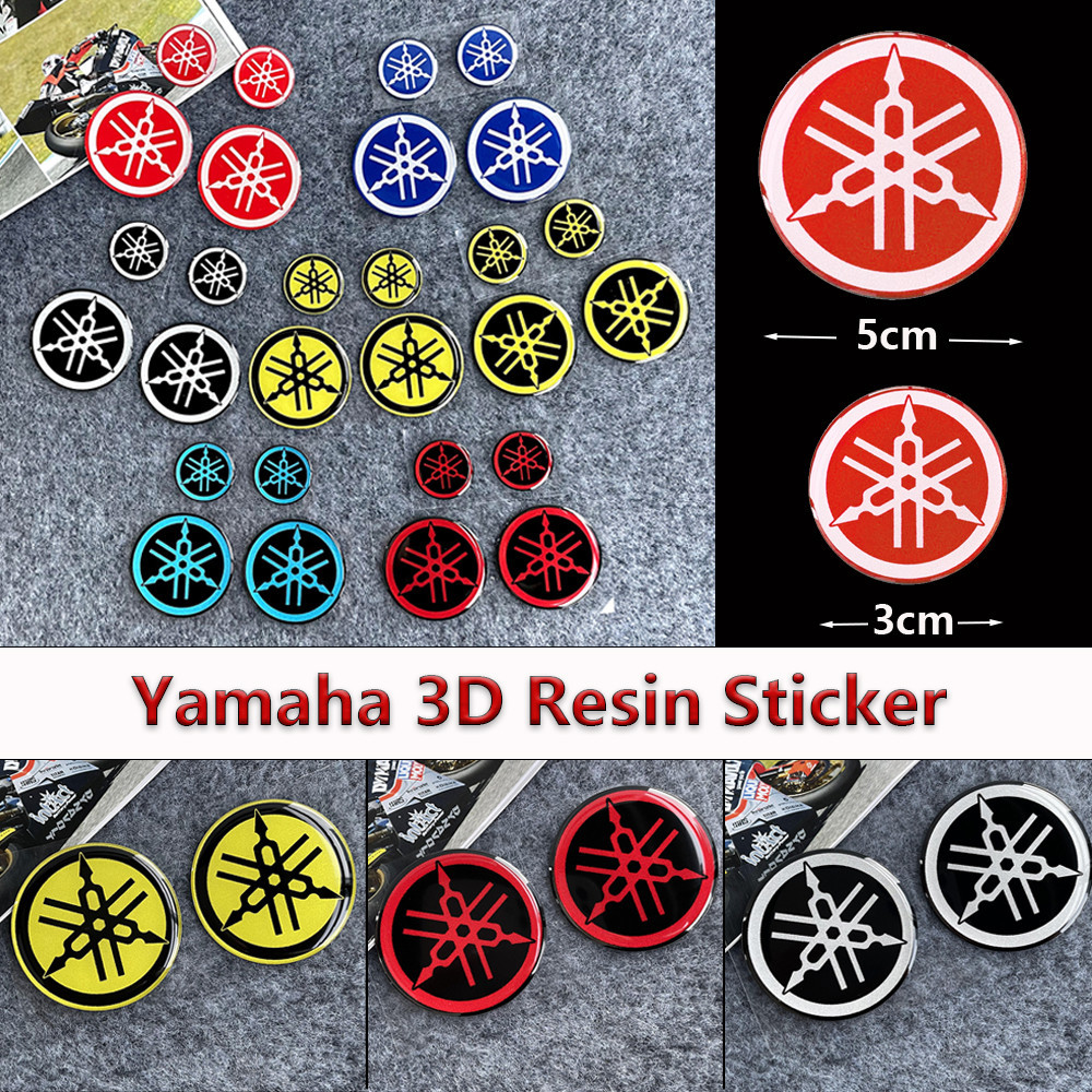 3D Resin Yamaha Logo Sticker Reflective Waterproof Motorcycle Body ...