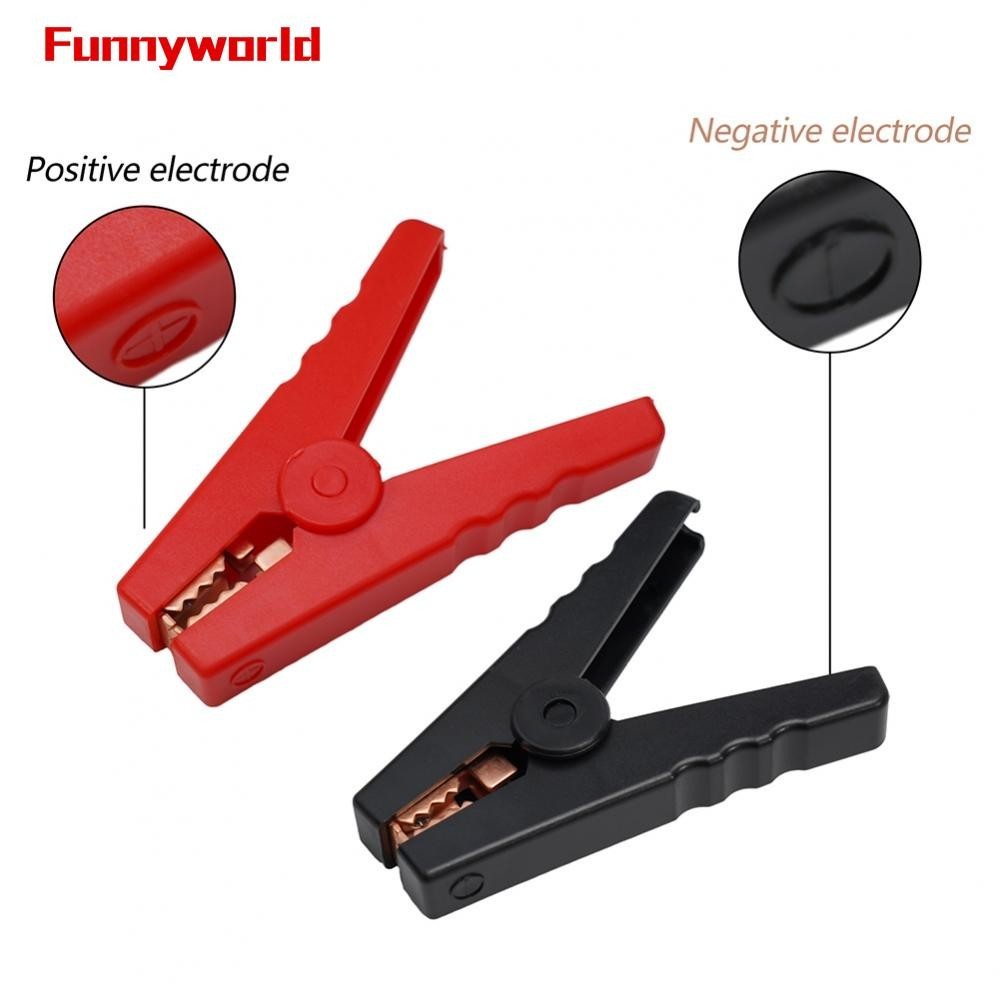 Large 100A Alligator Clips Car Battery Chargers Insulated Clamp Quick ...