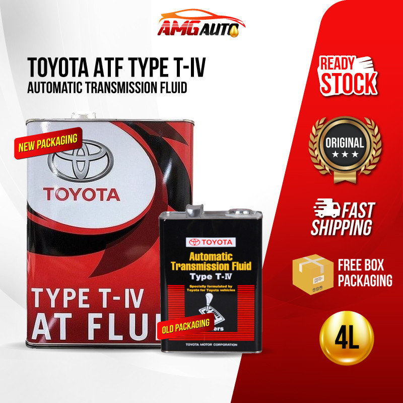 Toyota ATF Type IV 🔥🔥ORI *NEW PACKING* 4L Auto Transmission Oil Toyota Gear Oil Minyak Gearbox ...