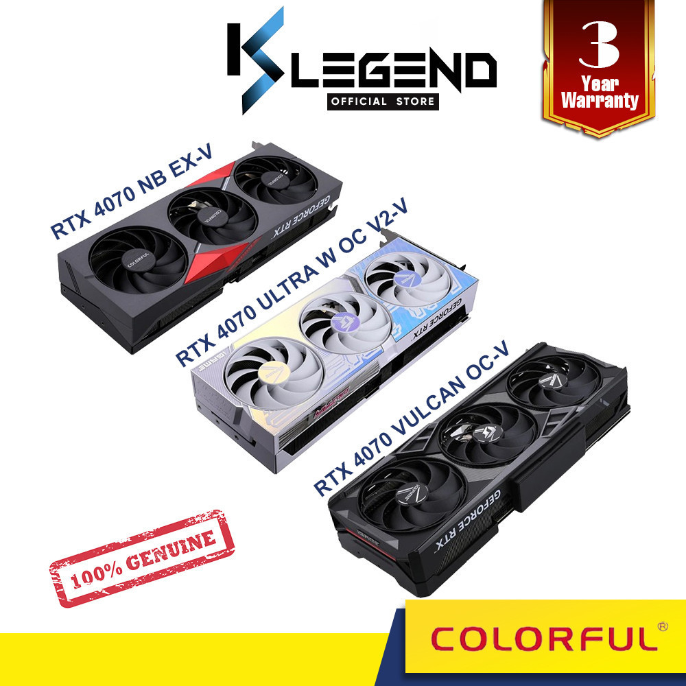 Colorful RTX 4070 NB EX-V | RTX 4070 Ultra W OC V2-V | RTX 4070 Vulcan ...