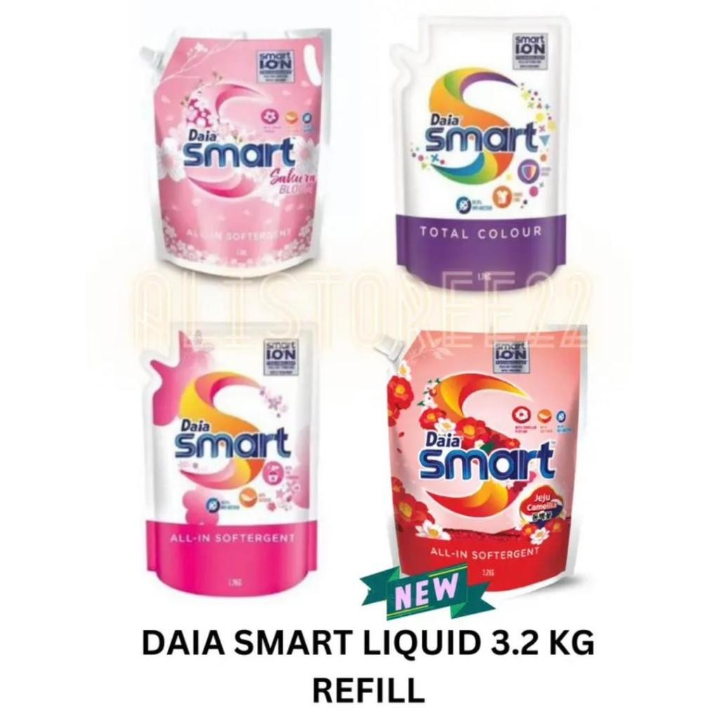 Daia Smart Concentrated Liquid Detergent Refill 3.2kg (REFILL PACK BESAR)(BARU) | Shopee Malaysia