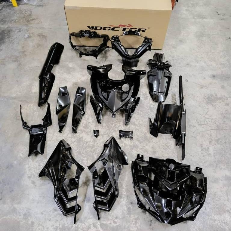Y15ZR V1 V2 Inner Set Hitam Kilat / GLOSSY BLSCK New Stock New Item Good Quality | Shopee Malaysia