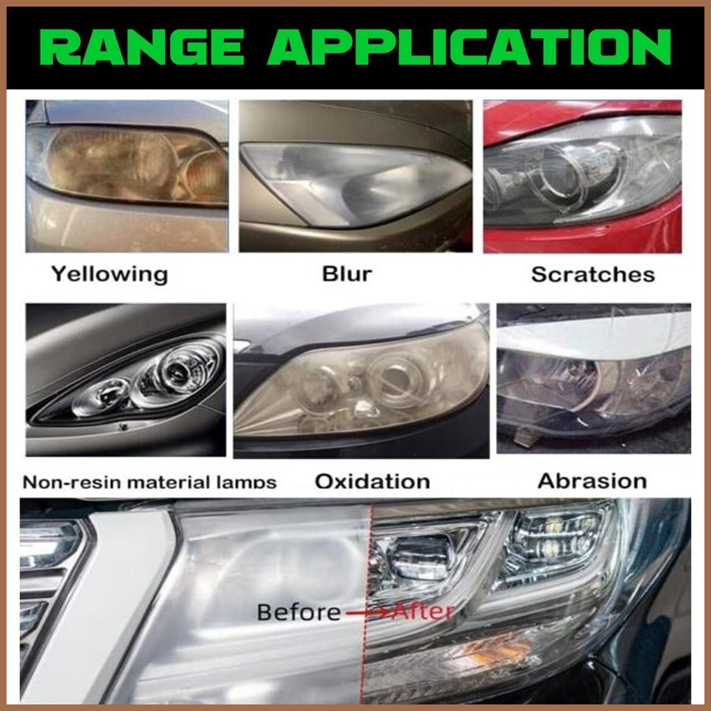 Headlight Restorer Liquid Headlight Restorer Sprayer 100ml Lens ...