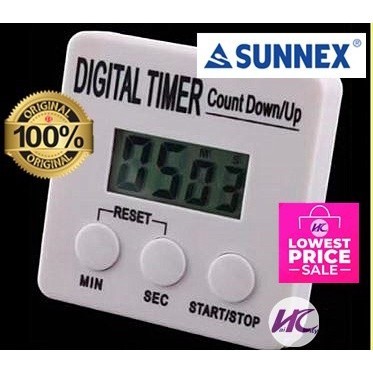 (HC) 100% Original SUNNEX LCD DIGITAL KITCHEN TIMER 59 minutes / SUNNEX ...