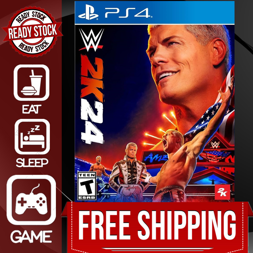 PS4 WWE 2K24 (English*Disc*New Seal) Wrestling Video Game | Shopee Malaysia