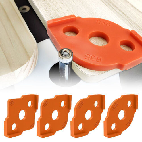 Corner Jig Router Corner Radius Templates Jig - 4 Each 5mm to 40mm ...