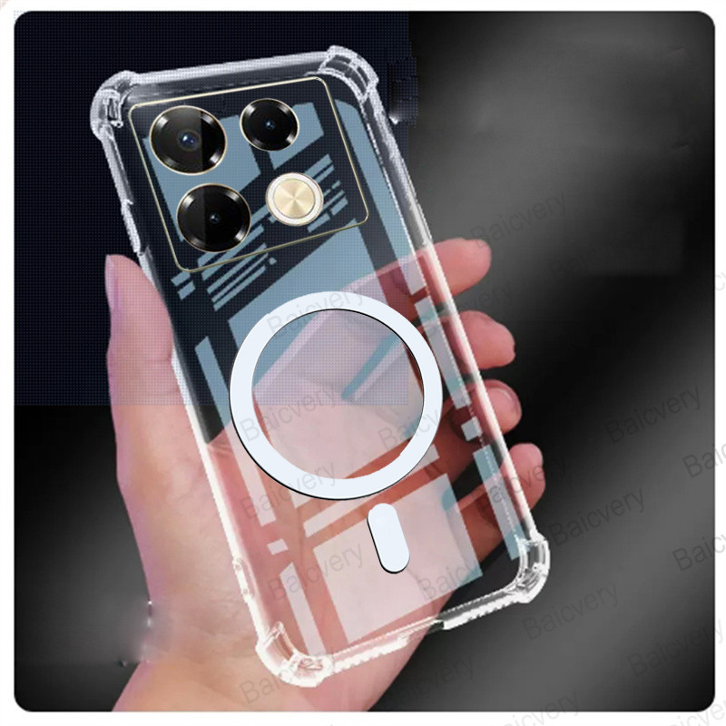 Shockproof Luxury Clear Silicone Case for infinix NOTE 40 PRO 4G/5G ...