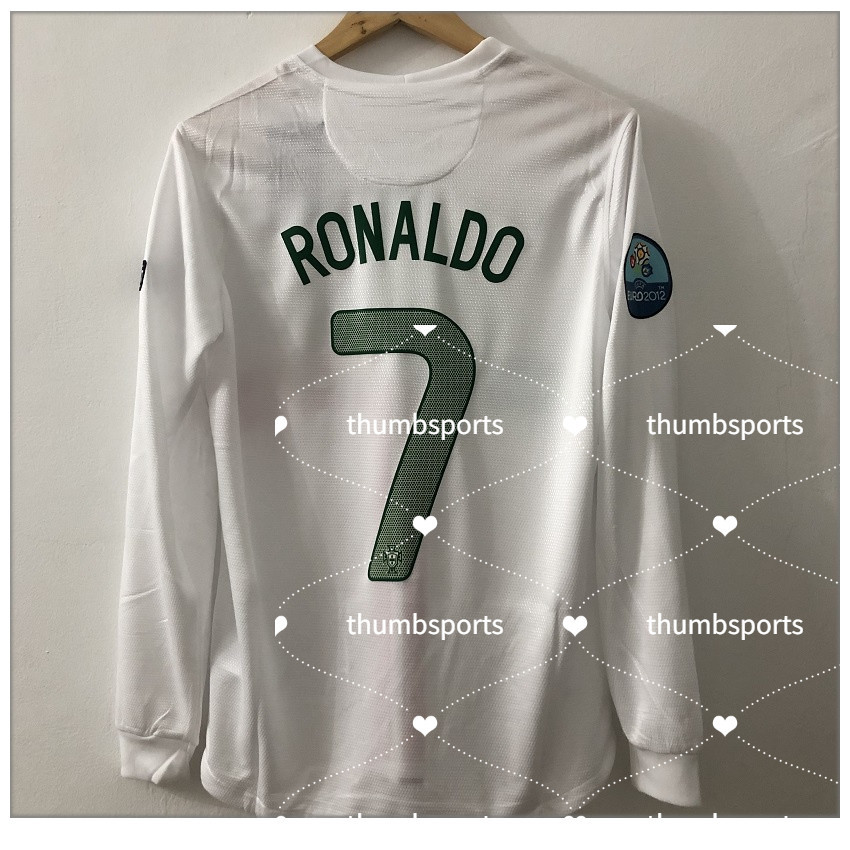 【thumbsports】2012 Portugal Soccer Jersey Away RONALDO PEPE Adult Long ...