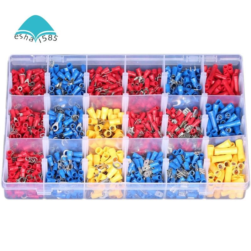 1200Pcs Cold-Pressed Terminal Block Combination Set Connecting Terminal ...