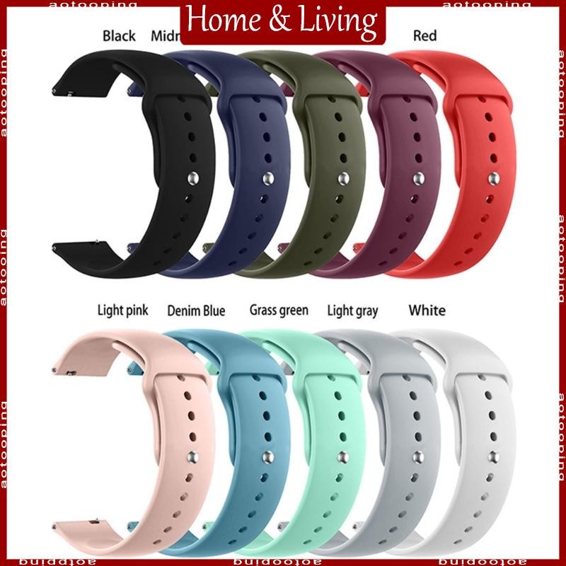 AOTO Upgraded Watch Straps 20 22mm Silicone Quick Release Soft Rubber Replacement Watch Bands ...