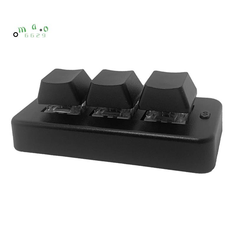 MK321BT 3-Key Mini Customized Mechanical Keyboard Blue Switch USB+BT ...