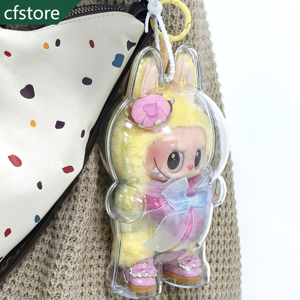 Labubu chess king transparent protective case ase Storage Case For ...