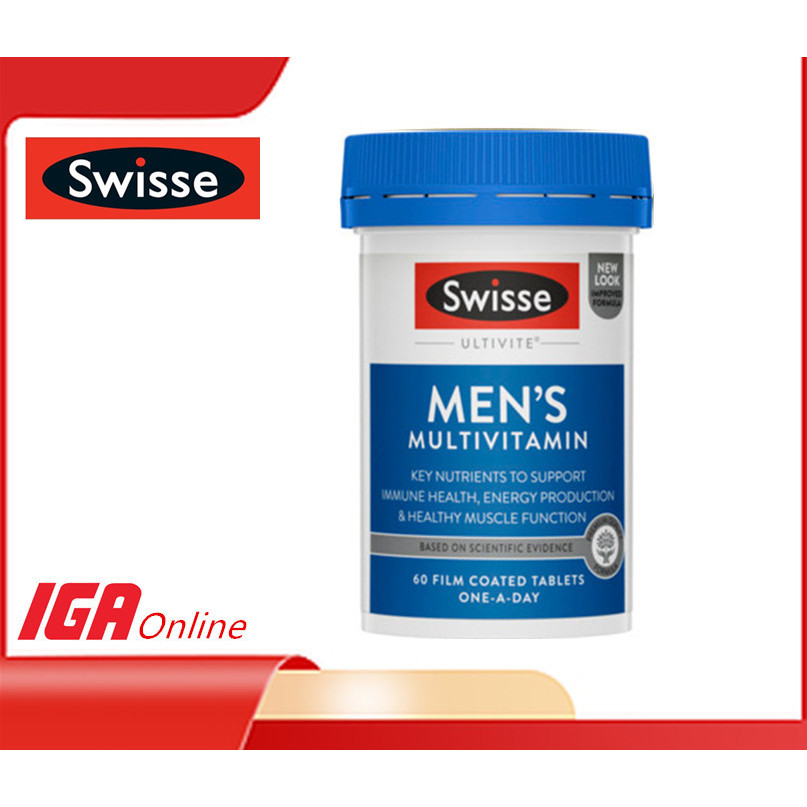 [EXP 11/2026] Swisse Men's Ultivite Multivitamin ( 60 Tablets ) ( Made in Australia ) | Shopee ...